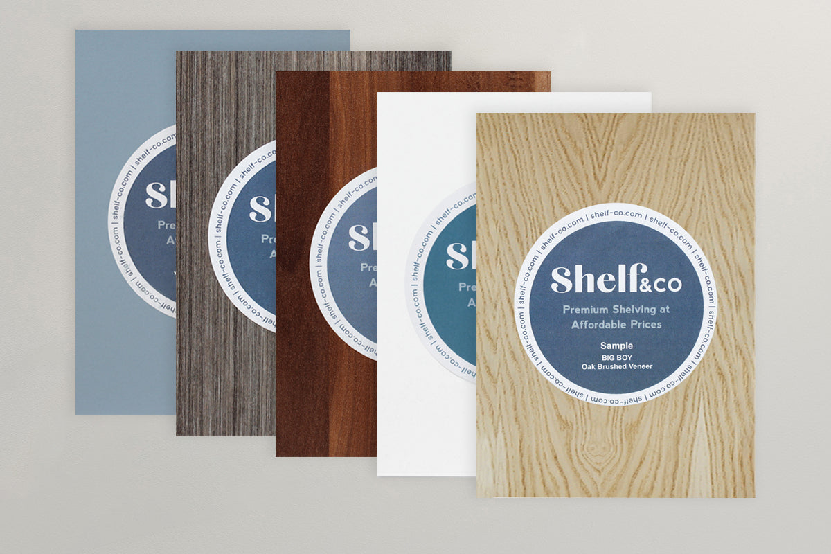 Order Free Shelving Samples | Shelf & Co.