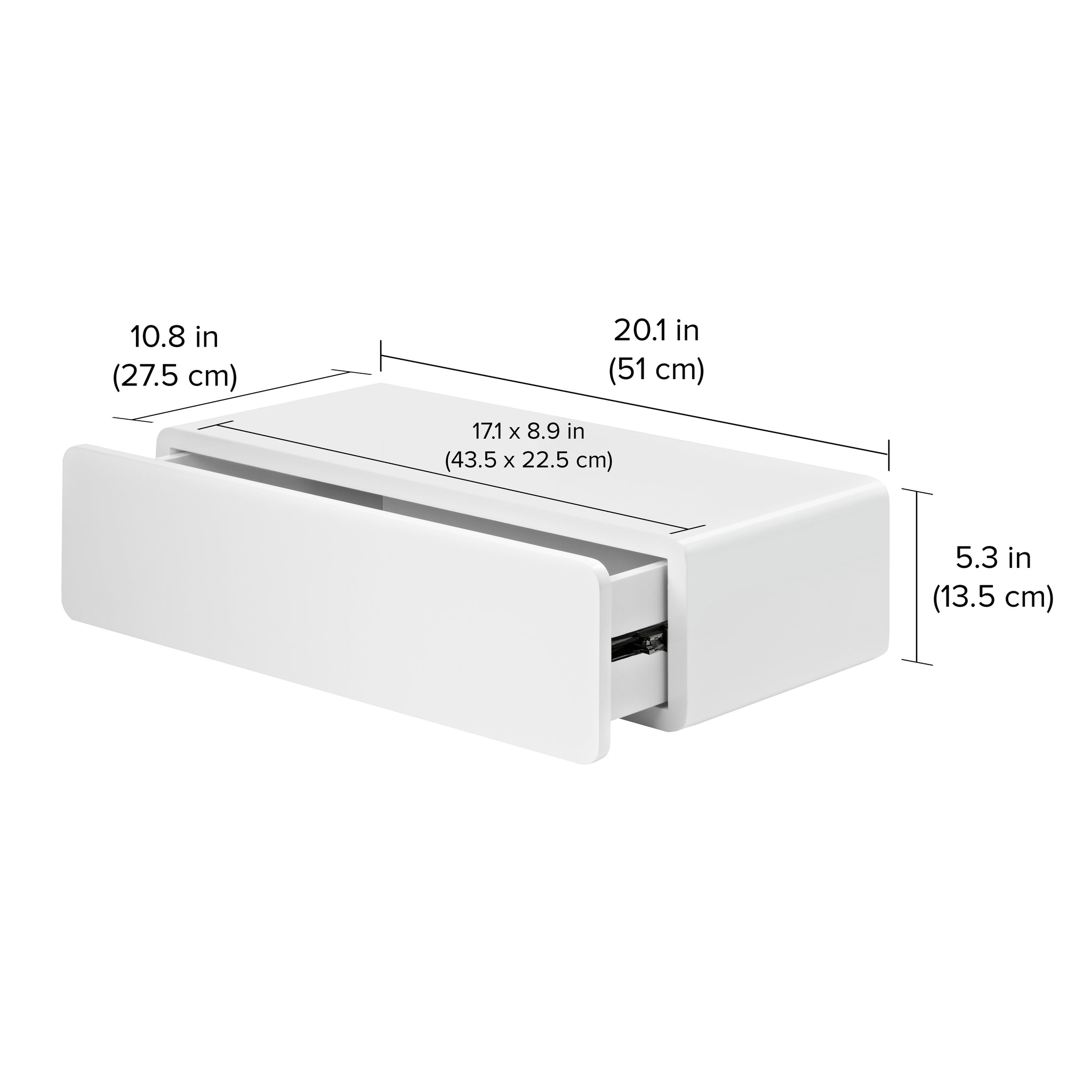 SHELF+ Cassy Floating Drawer Shelf | Shelf & Co.