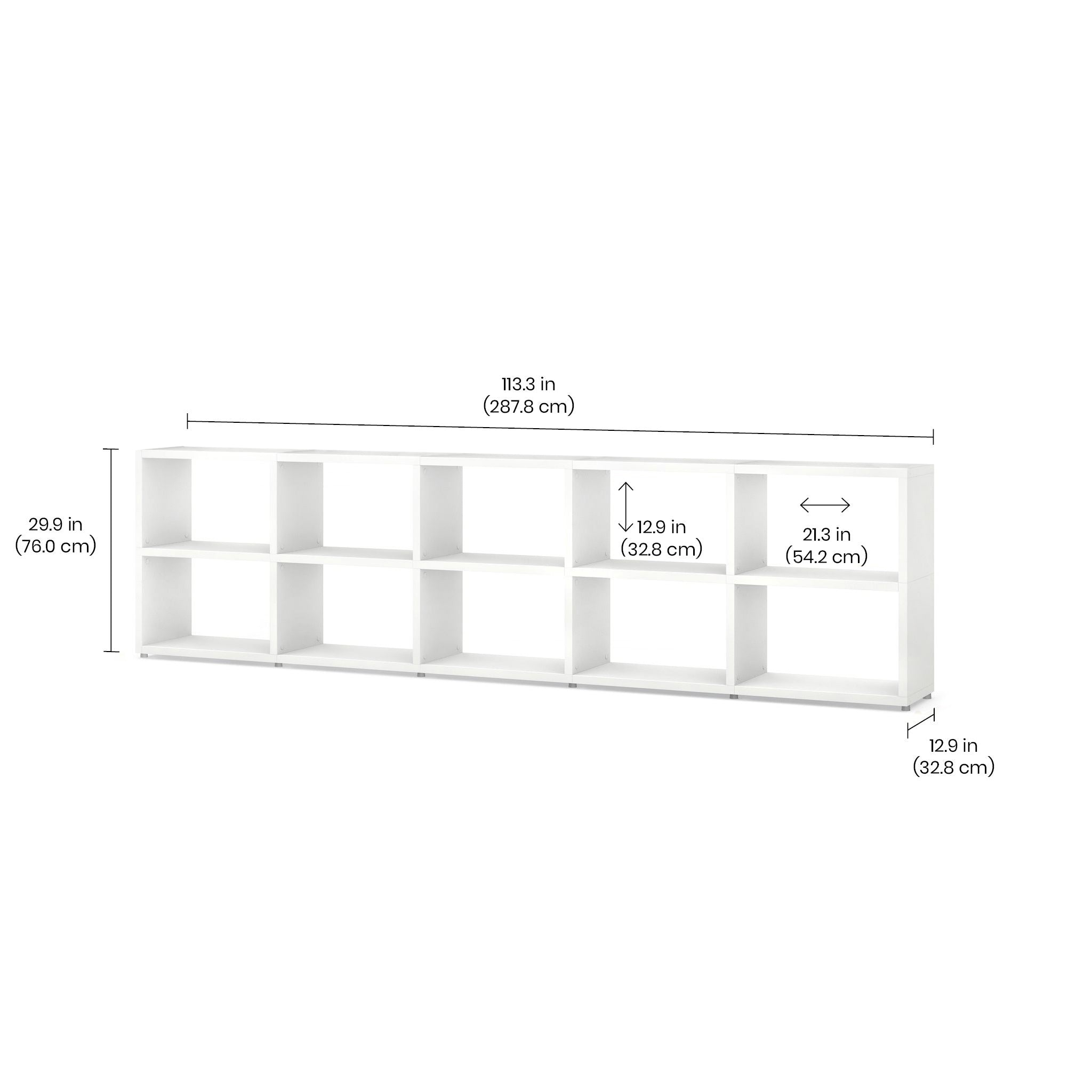 BOON Cube Storage Shelf Rectangular 5x2 – Shelf & Co.
