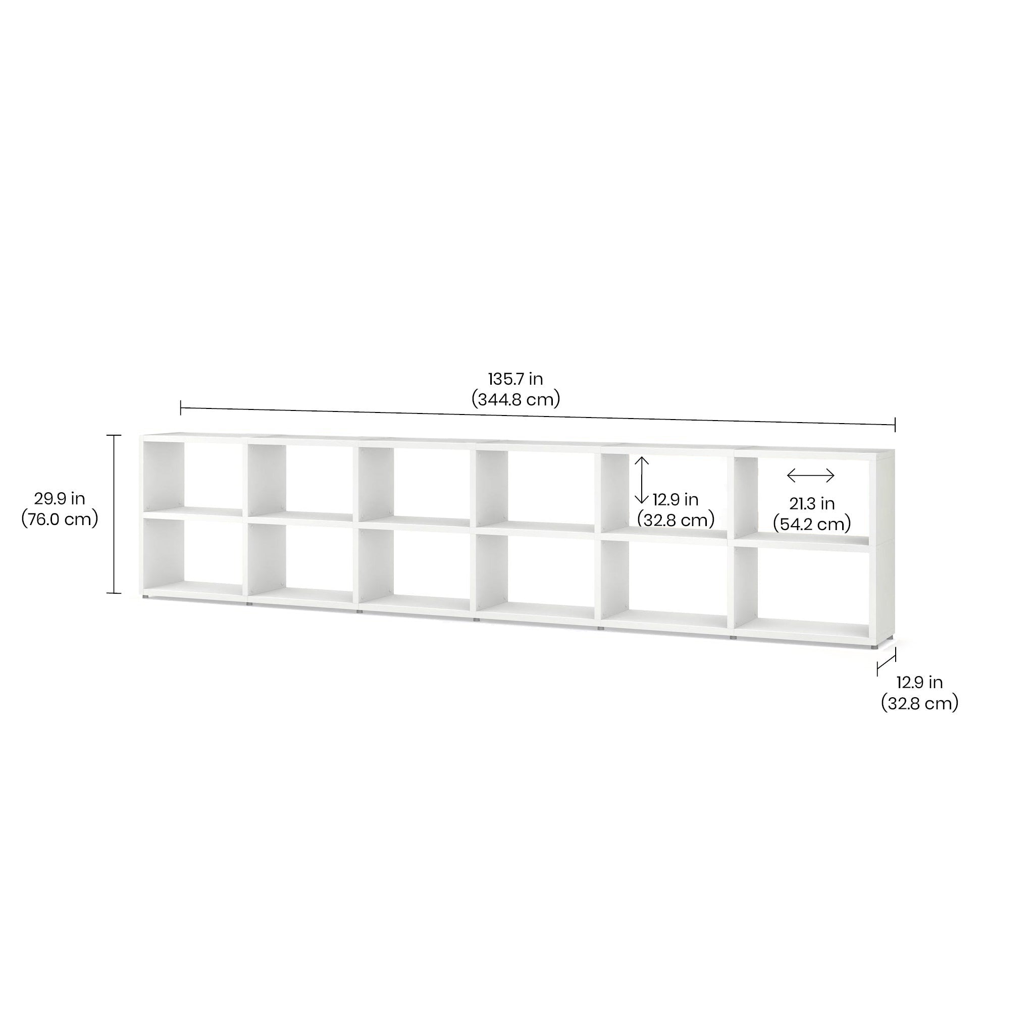 BOON Cube Storage Shelf Rectangular 6x2 – Shelf & Co.