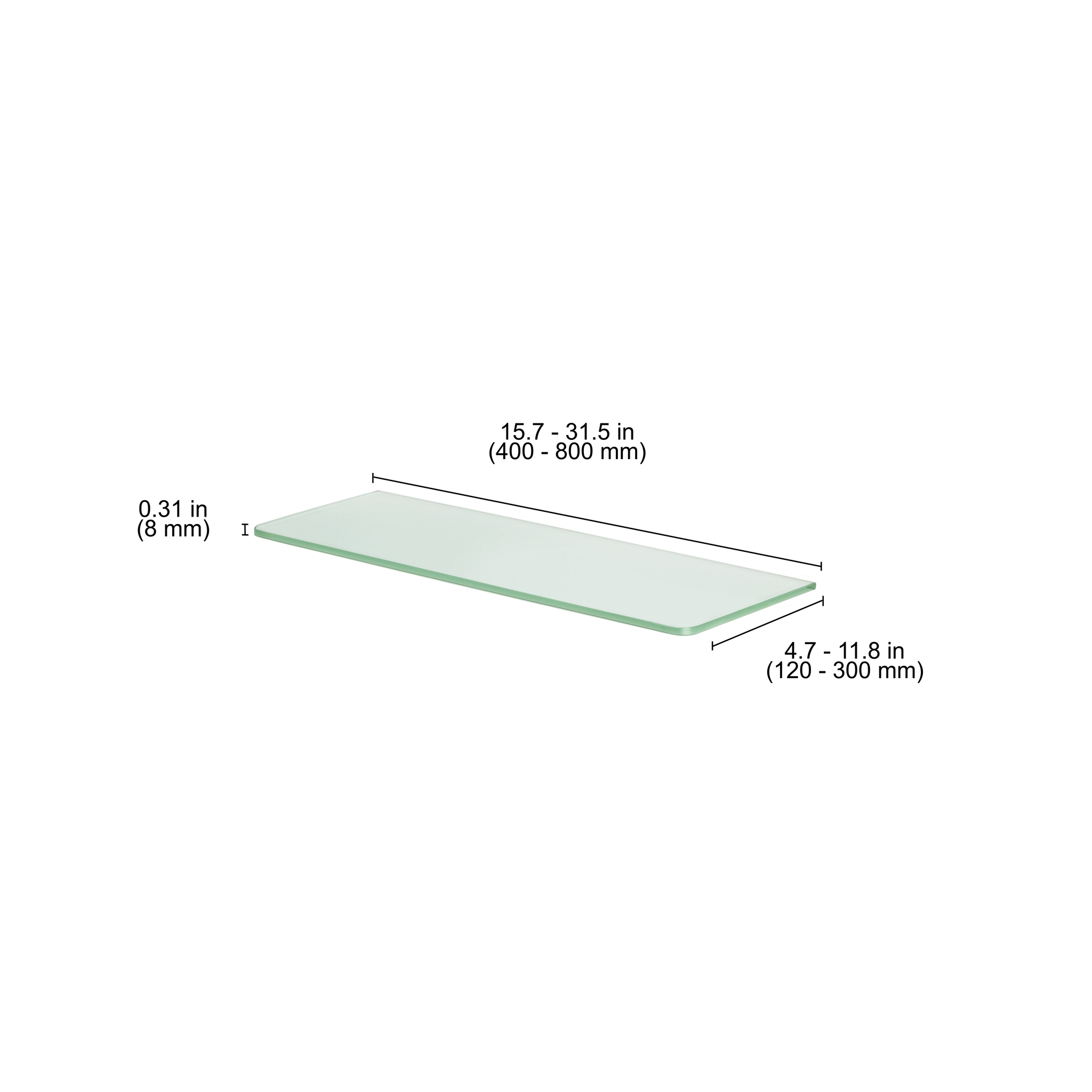 GLASSLINE Standard Shelf Board | Shelf & Co.