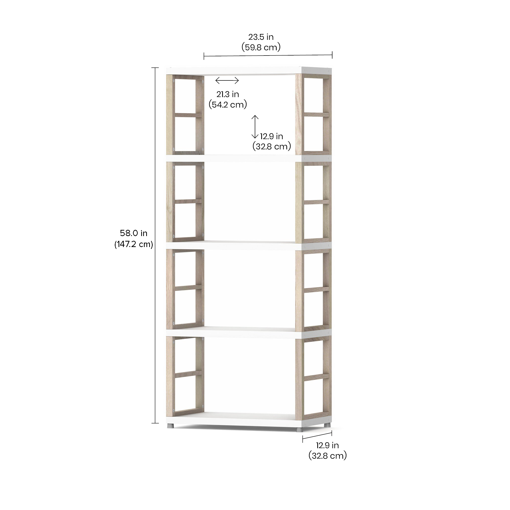 MAXX Modern Shelving Unit 1x4 – Shelf & Co.