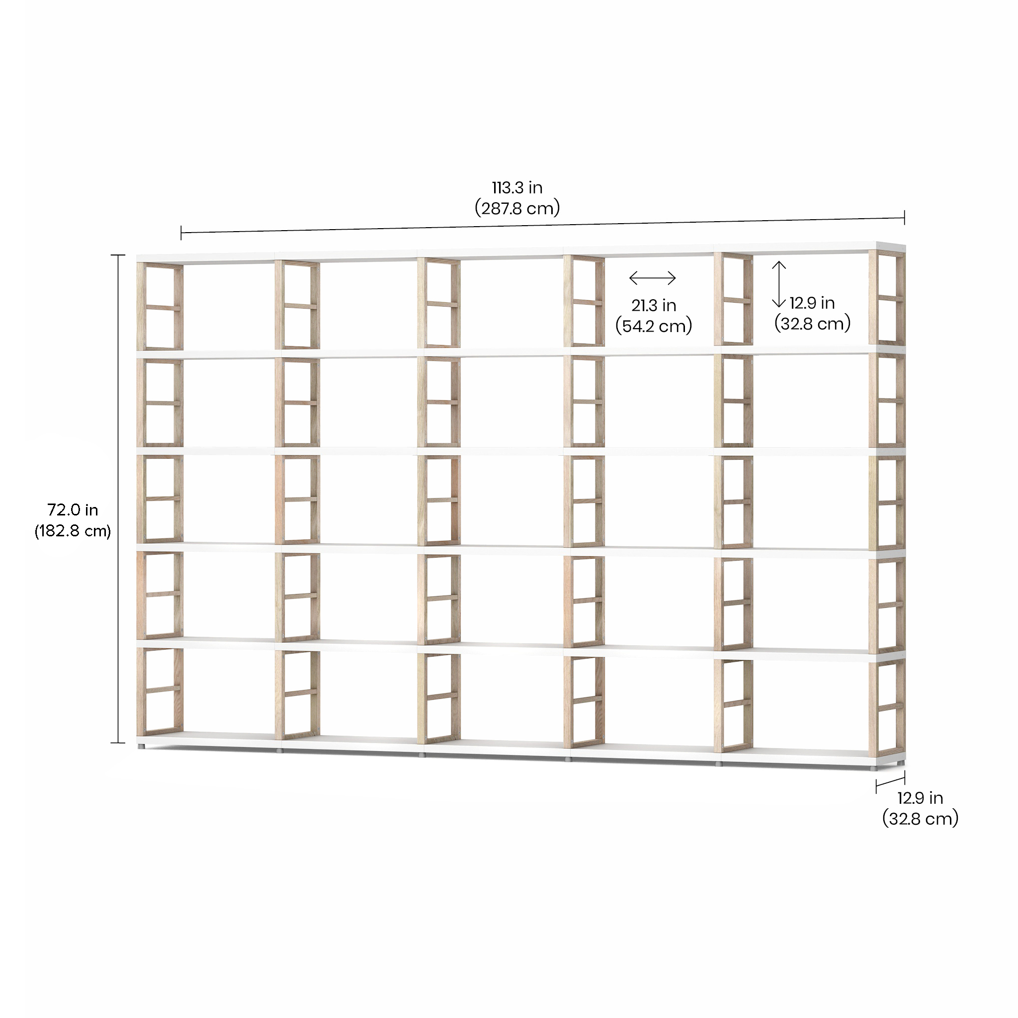 MAXX Modern Shelving Unit 5x5 – Shelf & Co.