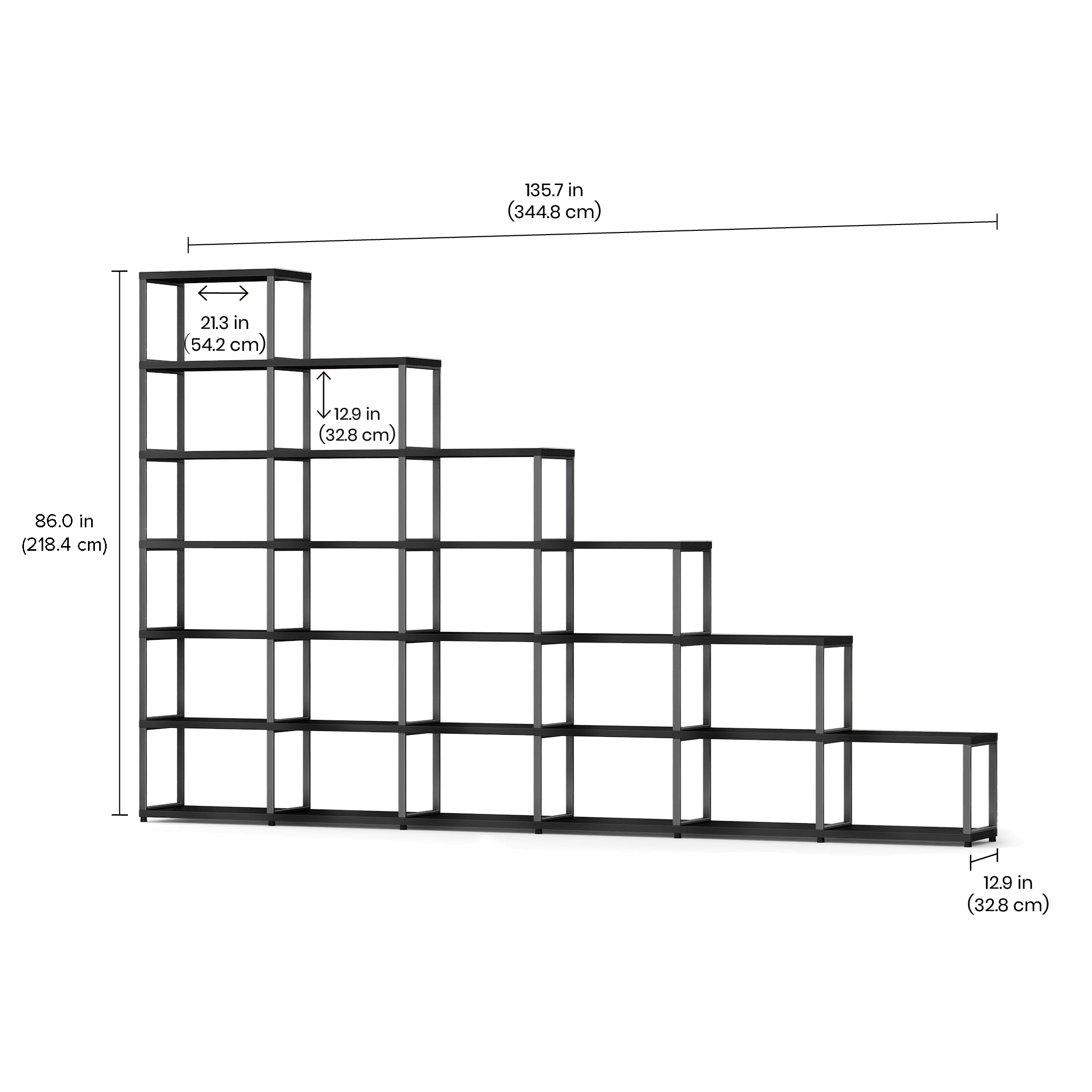 MAXX Modern Shelving Unit Step 6x6 – Shelf & Co.