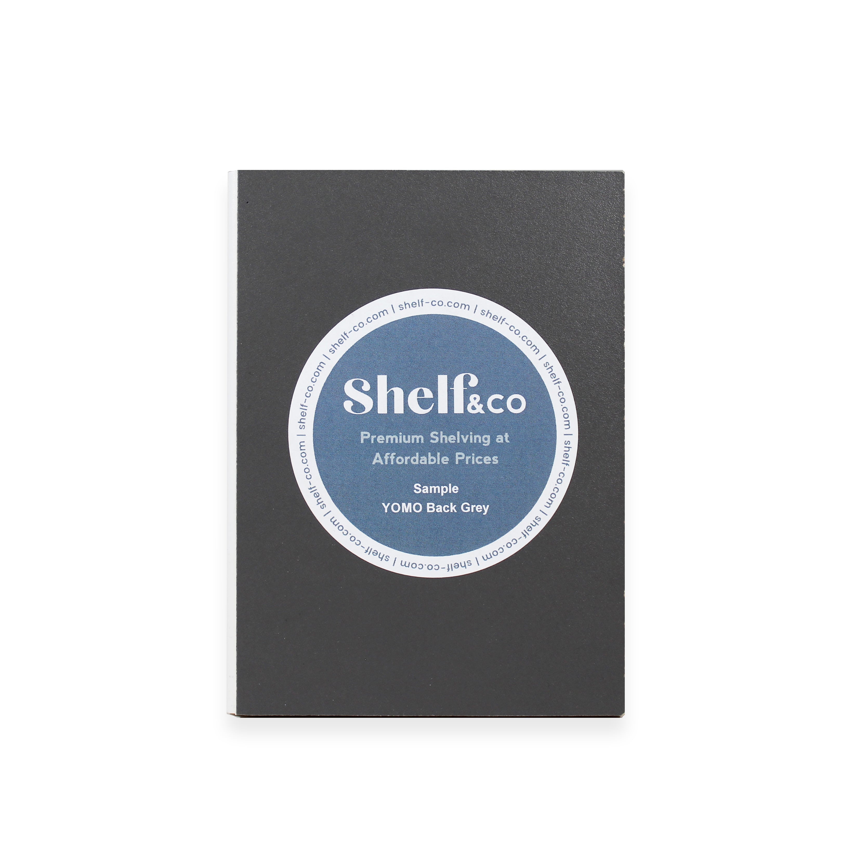 YOMO Modular Bookshelf Backboard Sample - Grey | Shelf & Co.